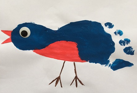 Pyssel med hand- och fotavtryck