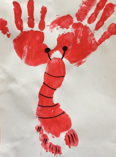 Pyssel med hand- och fotavtryck